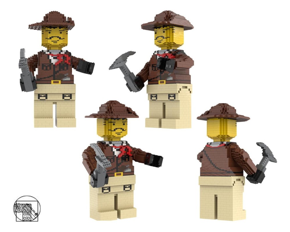 LEGO MOC Maxi Figure Polar Explorer with ice pick by Bricksculpture.net ...