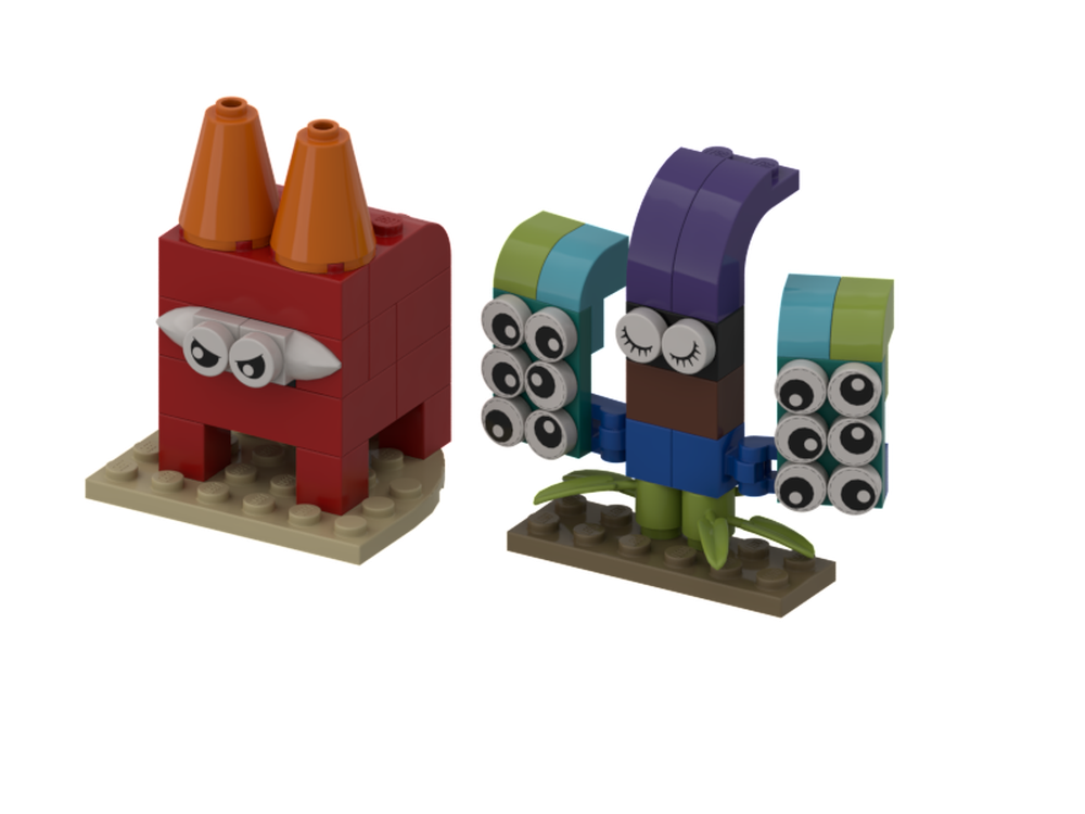 LEGO MOC Peacock & Predators by Kid Stripes | Rebrickable - Build with LEGO