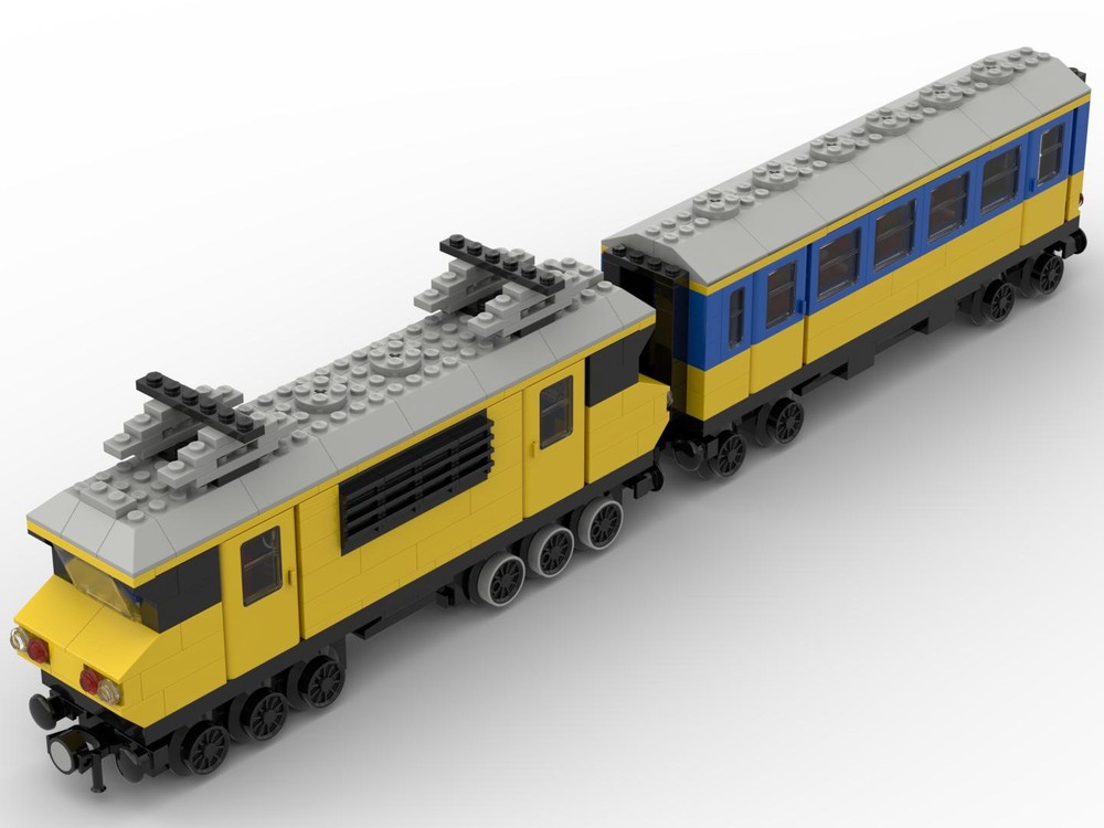 LEGO MOC 12V Train inspired by Dutch NS 1600 series locomotive and ICM ...