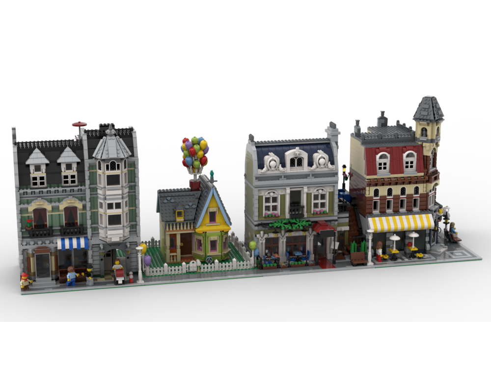 Lego Moc Modular Style Base For Up House Addition Moc 144424 By
