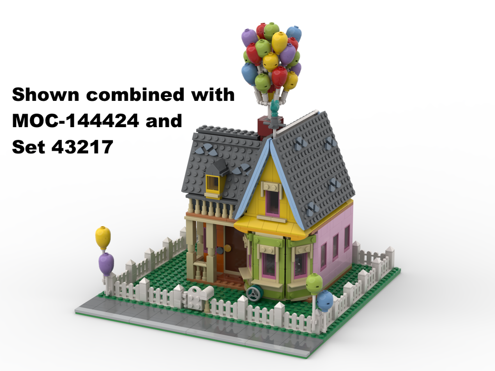 Lego Moc Modular Style Base For Up House Addition Moc 144424 By