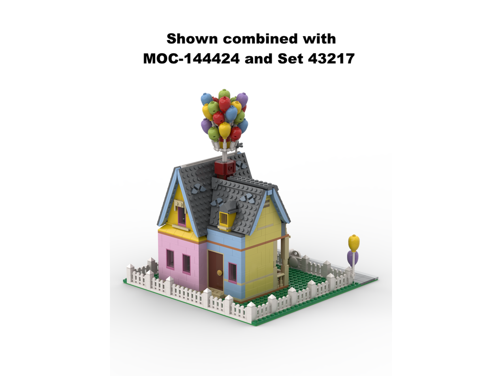 Lego Moc Modular Style Base For Up House Addition Moc 144424 By