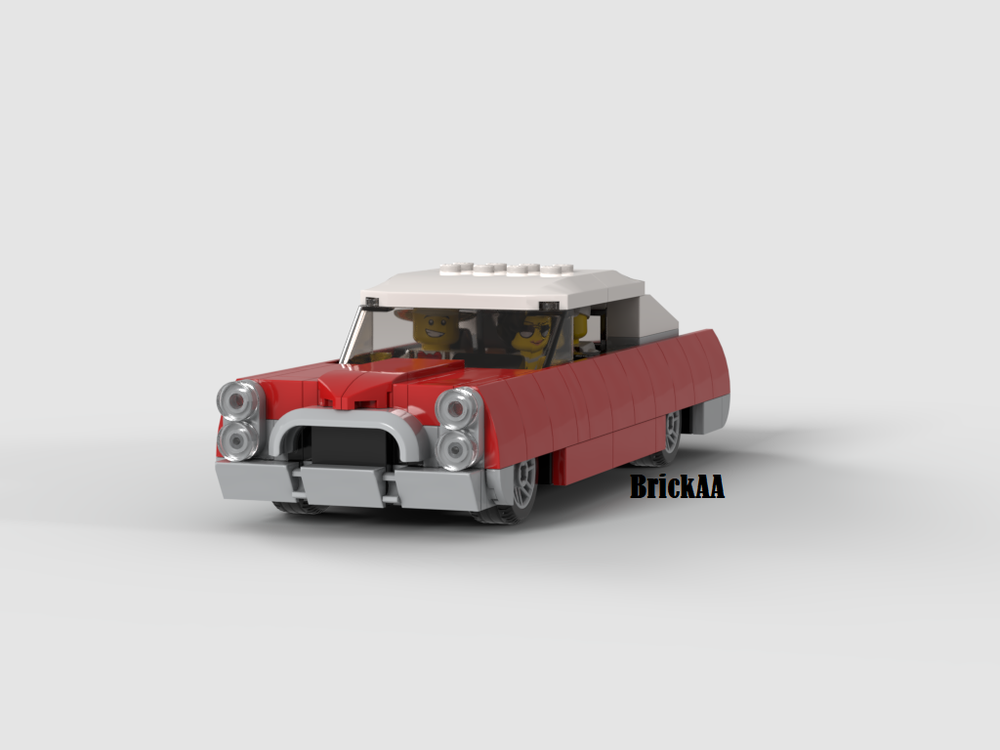 Lego Moc Retro Full Size Sedan By Brickaa Rebrickable Build With Lego