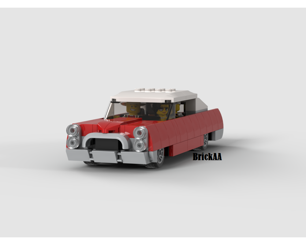 LEGO MOC Retro full-size sedan by BrickAA | Rebrickable - Build with LEGO