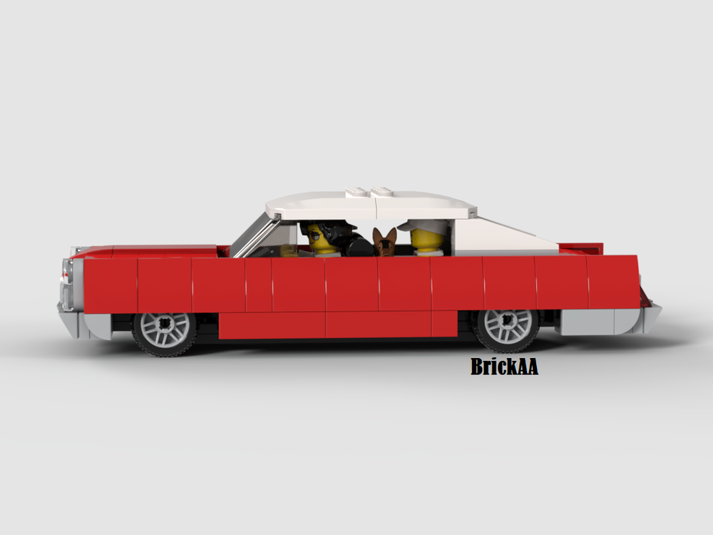 Lego Moc Retro Full Size Sedan By Brickaa Rebrickable Build With Lego