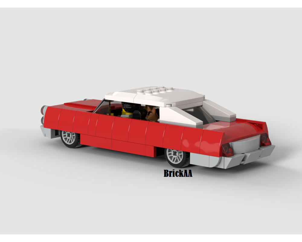 LEGO MOC Retro full-size sedan by BrickAA | Rebrickable - Build with LEGO