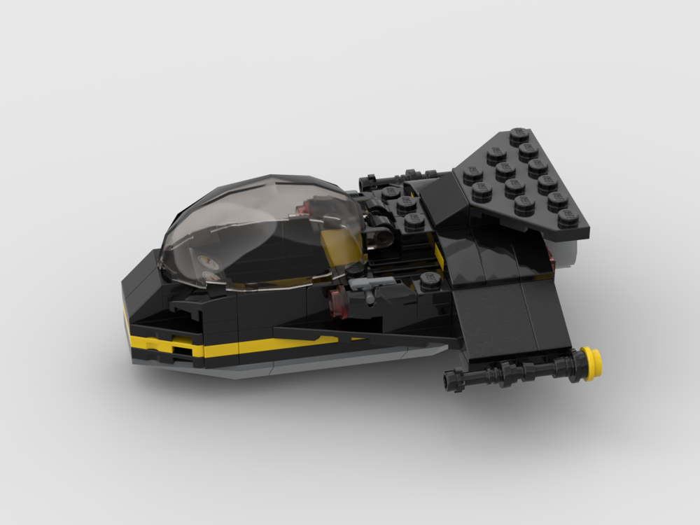 LEGO MOC Blacktron 1 Microfighter v2 by Chakotay | Rebrickable - Build ...
