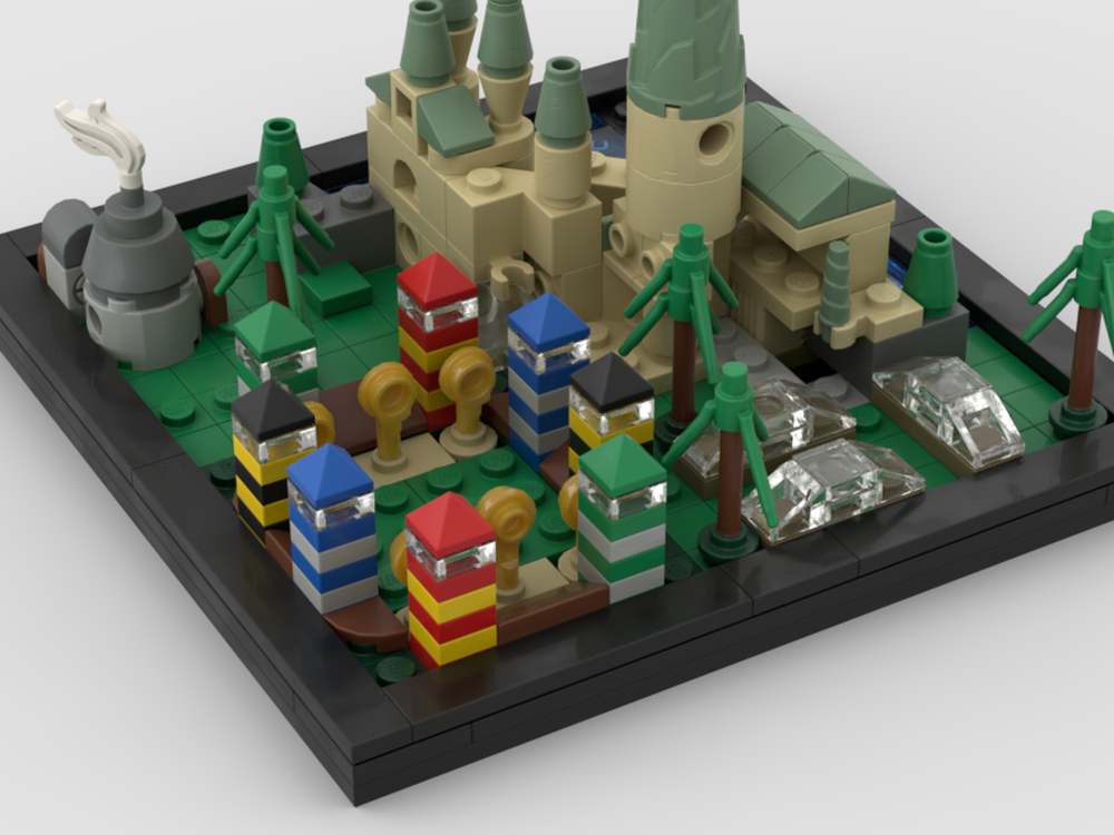 Lego Moc Hp Castle Grounds By Legacybricks Rebrickable Build With Lego