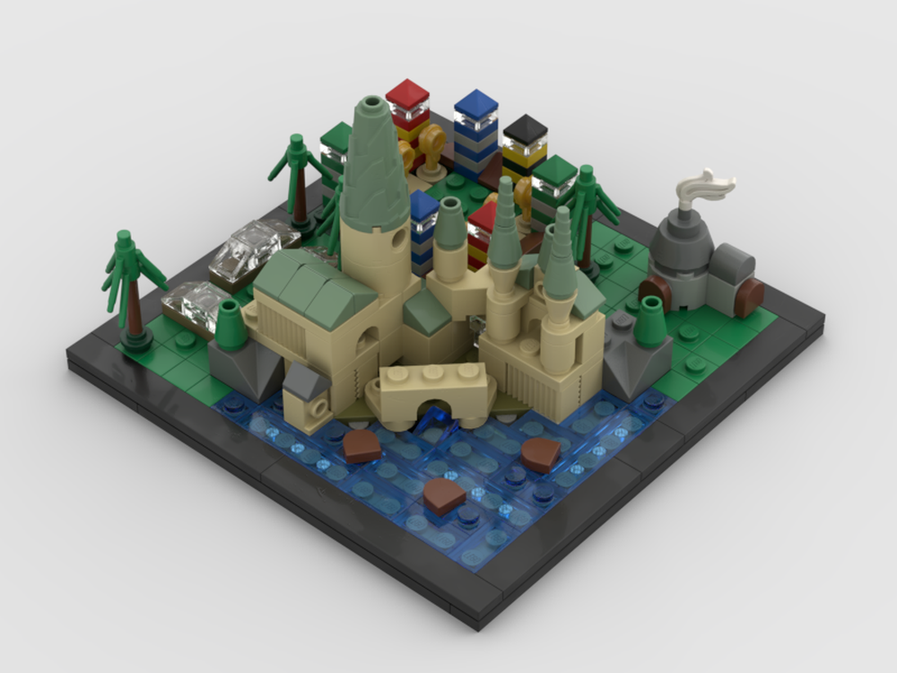 Lego Moc Hp Castle Grounds By Legacybricks Rebrickable Build With Lego