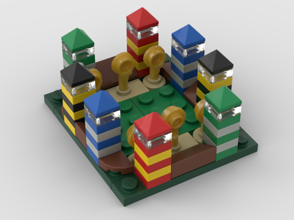 Lego Moc Hp Castle Grounds By Legacybricks Rebrickable Build With Lego