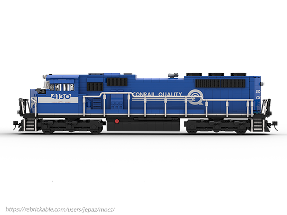 LEGO MOC-144909 SD70MAC Conrail by jepaz | Rebrickable - Build with LEGO