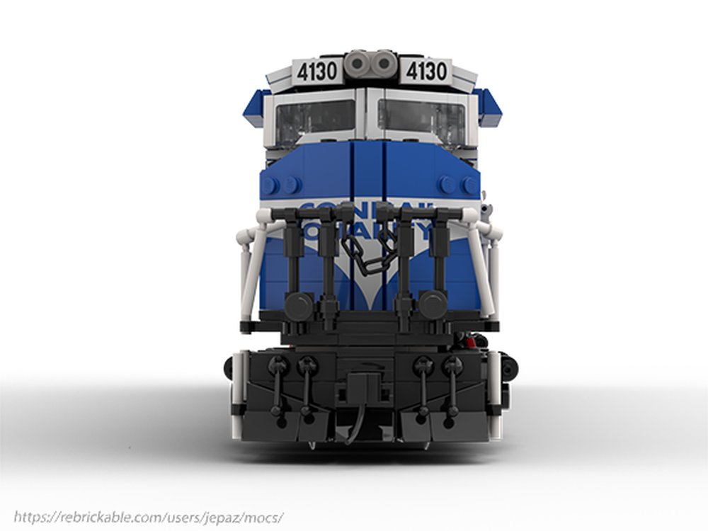 Lego Moc Sd70mac Conrail By Jepaz Rebrickable Build With Lego