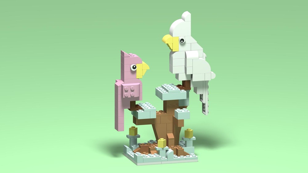 LEGO MOC 11028 Cockatoos by mattking4 | Rebrickable - Build with LEGO