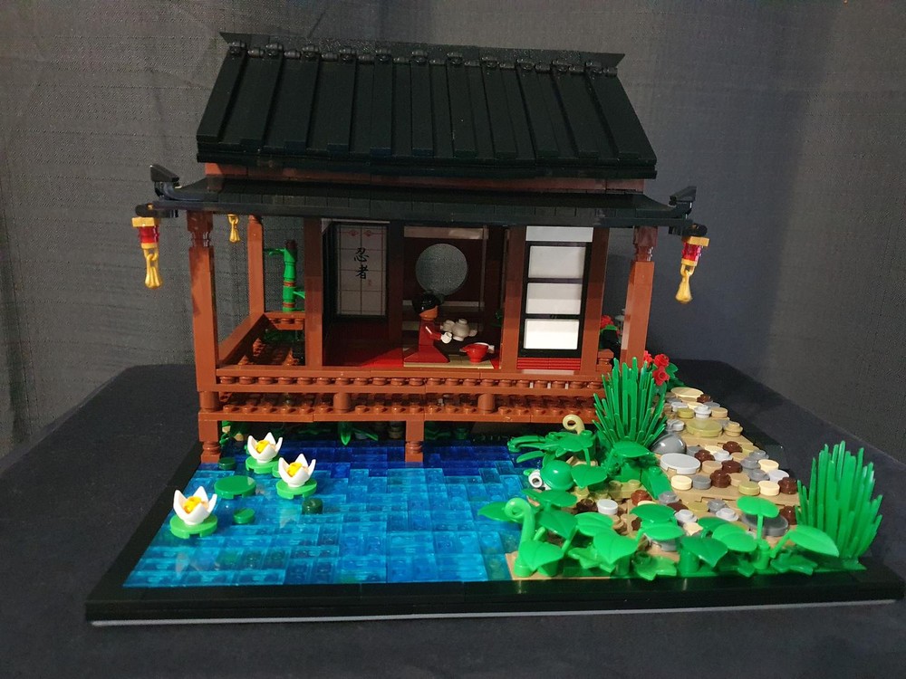 LEGO MOC Japanese tea house on a pond. by AussieShazza | Rebrickable ...