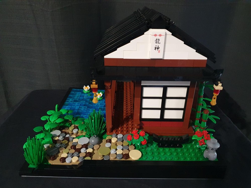 LEGO MOC Japanese tea house on a pond. by AussieShazza | Rebrickable ...