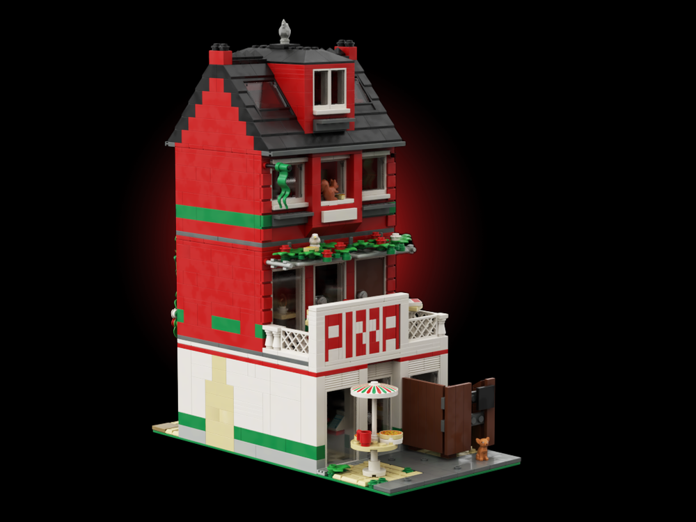 LEGO MOC Pizzeria and Restaurant by CeeAyBee | Rebrickable - Build with ...