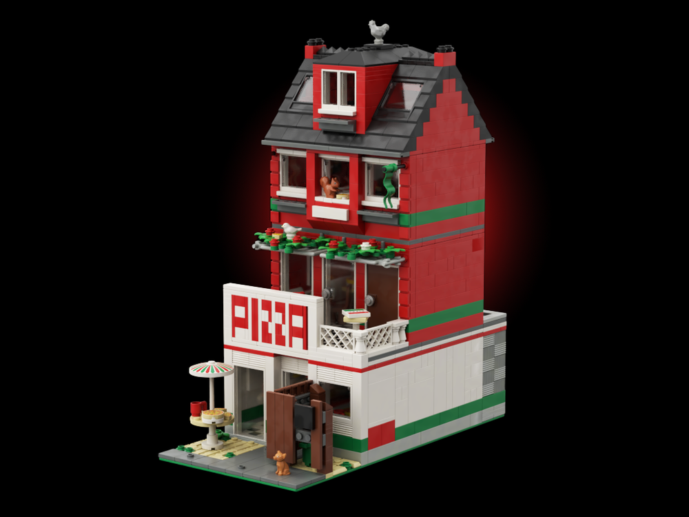 LEGO MOC Pizzeria and Restaurant by CeeAyBee | Rebrickable - Build with ...