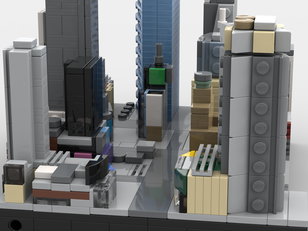 Lego Moc Times Square Nyc By Taters Rebrickable Build With Lego