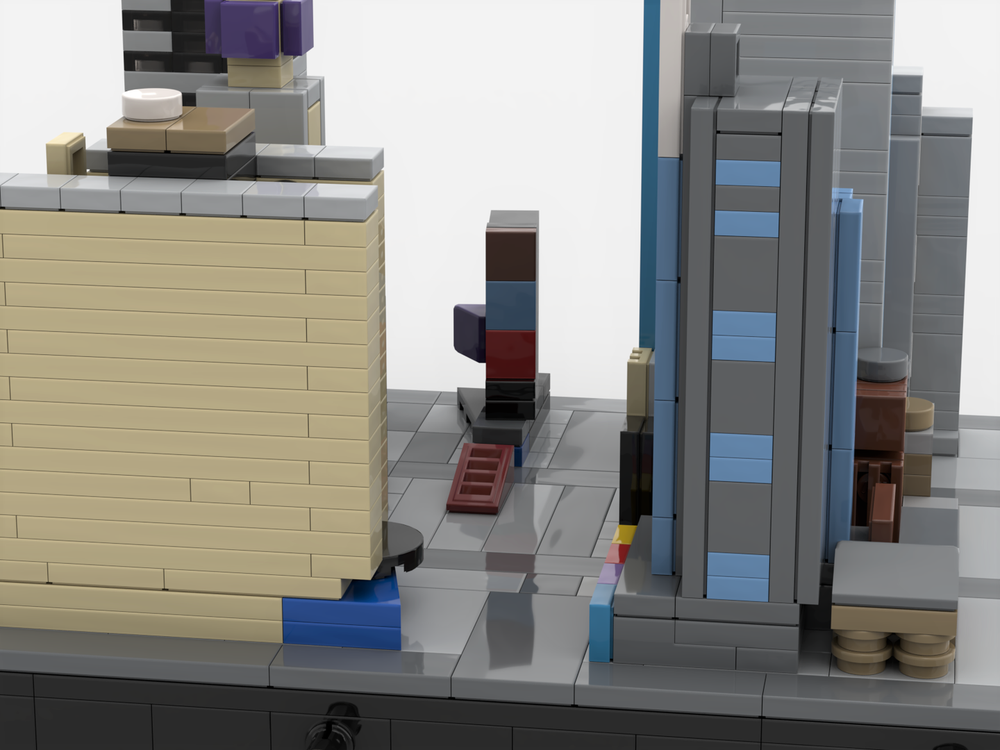 Lego Moc Times Square Nyc By Taters Rebrickable Build With Lego
