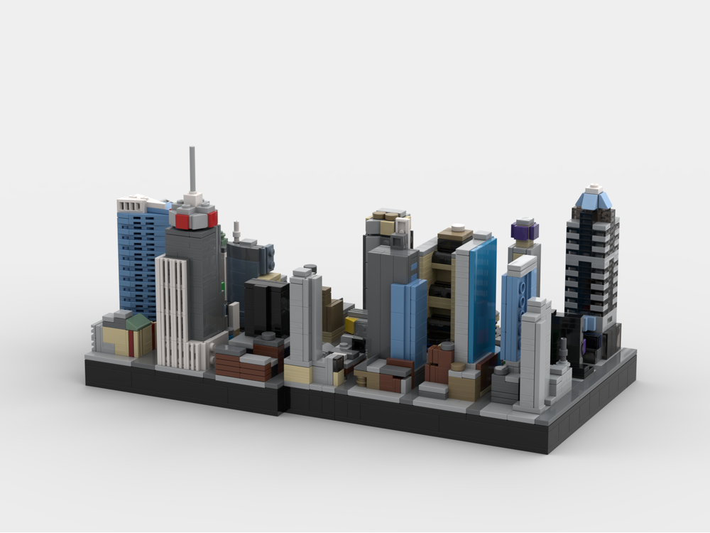 Lego Moc Times Square Nyc By Taters Rebrickable Build With Lego