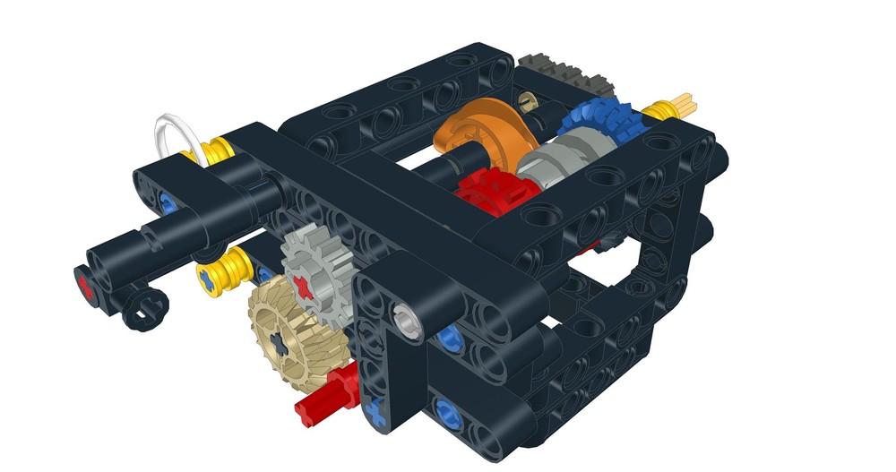 LEGO MOC Compact 4 Speed Sequential Gearbox plus Stepper Selector inc ...