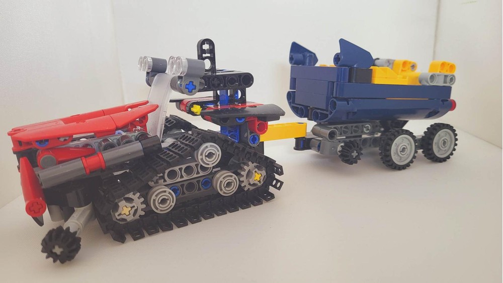 Lego Moc Tracked Tractor By Smudge Rebrickable Build With Lego