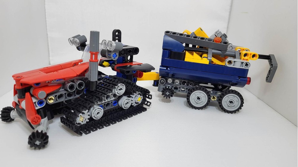 Lego Moc Tracked Tractor By Smudge Rebrickable Build With Lego