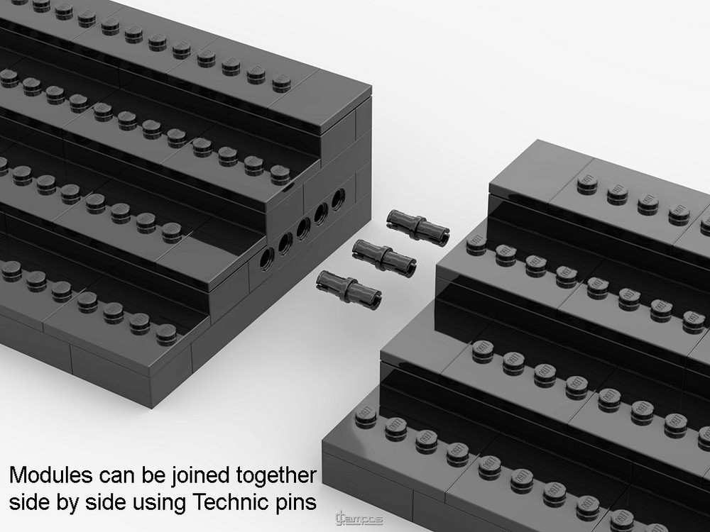 Lego Moc Modular Minifigure Display Stand By Jayfields Rebrickable