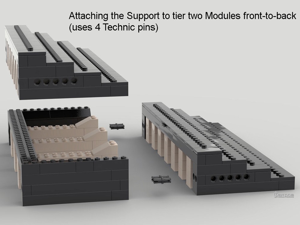 Lego Moc Modular Minifigure Display Stand By Jayfields Rebrickable