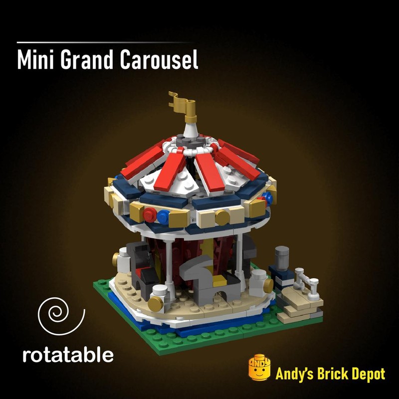LEGO MOC [Mini Modular Buildings] Mini Grand Carousel 10196 by ...
