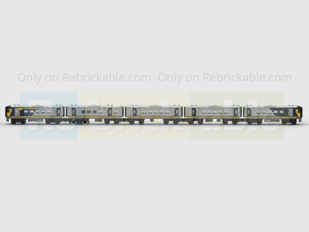 Lego Moc Class 444 Desiro 5 Carriage Emu Train In South Western Railway