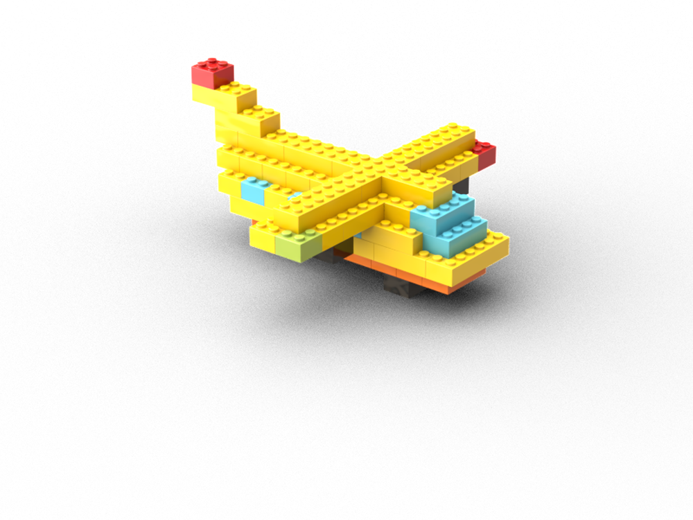 LEGO MOC Basic Airplane by Swerix | Rebrickable - Build with LEGO