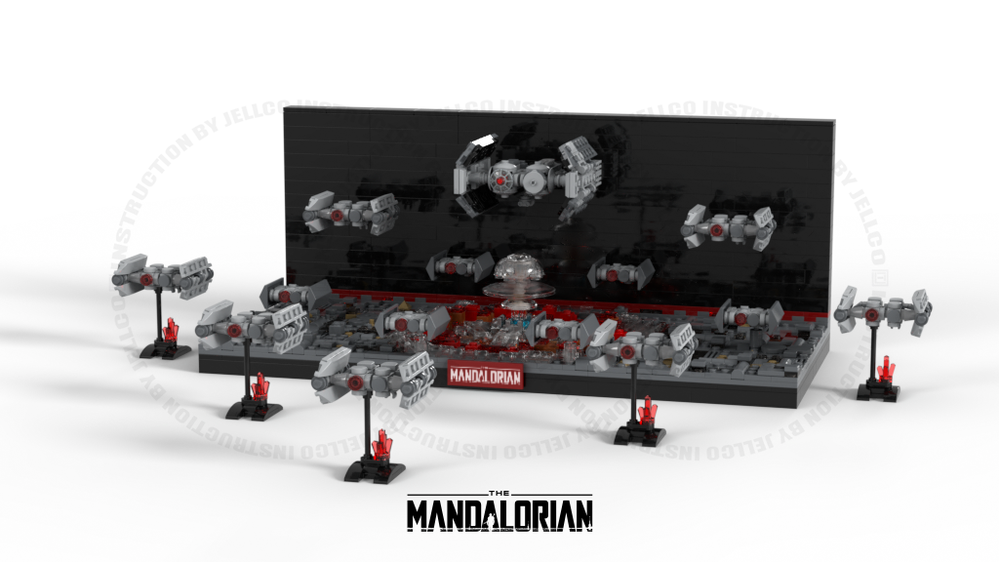 Lego Moc Mandalorian Micro Diorama Bombardment By Jellco