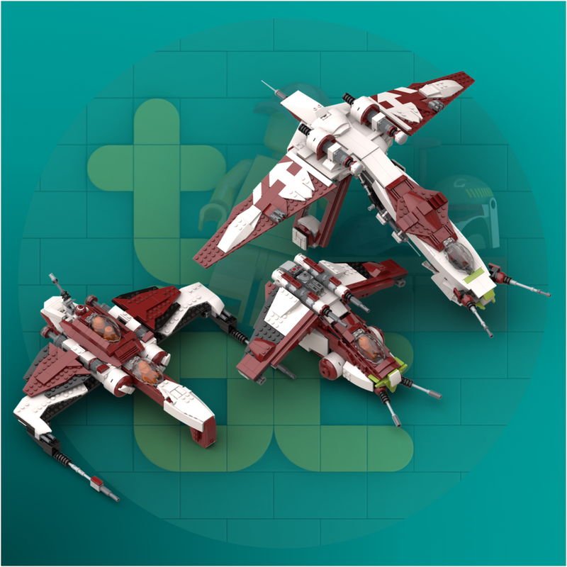 LEGO MOC 75333 - 75342 - 3-in-1 Republic Ships - 187th Legion Edition ...