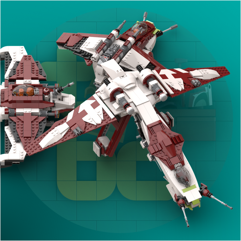 LEGO MOC 75333 - 75342 - 3-in-1 Republic Ships - 187th Legion Edition ...