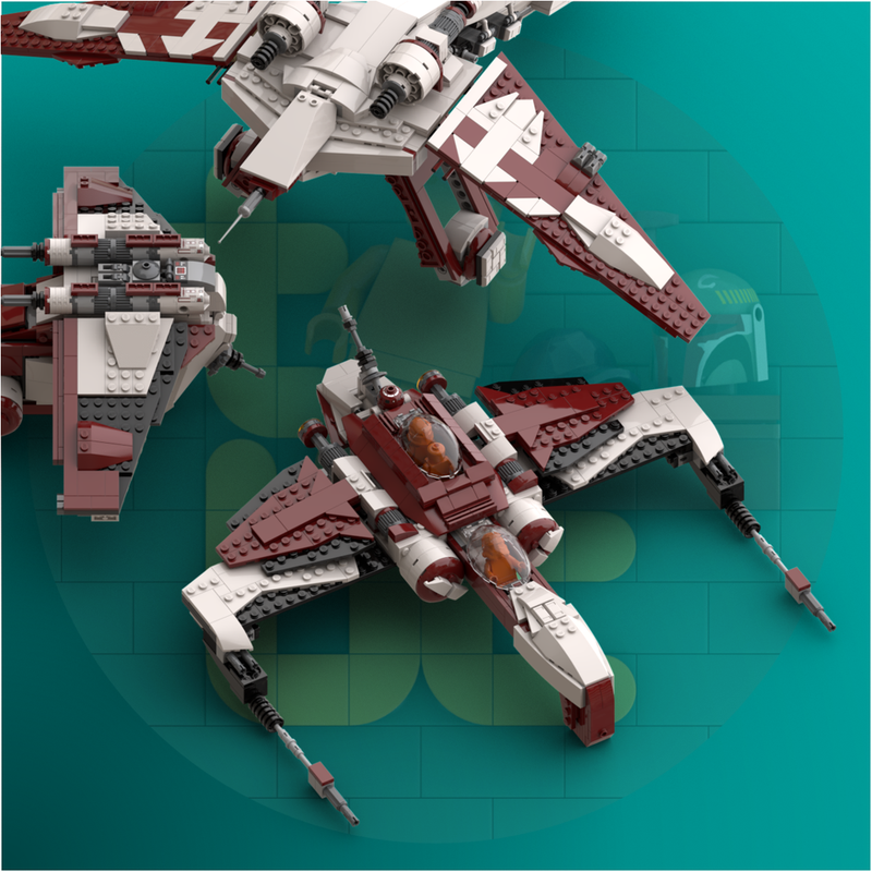 LEGO MOC 75333 - 75342 - 3-in-1 Republic Ships - 187th Legion Edition ...