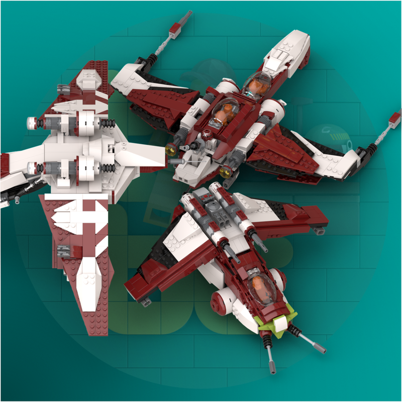 LEGO MOC 75333 - 75342 - 3-in-1 Republic Ships - 187th Legion Edition ...