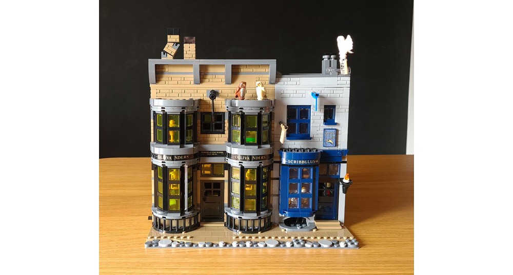 Lego Moc Modular Diagon Alley By Jrodonbricks Rebrickable Build