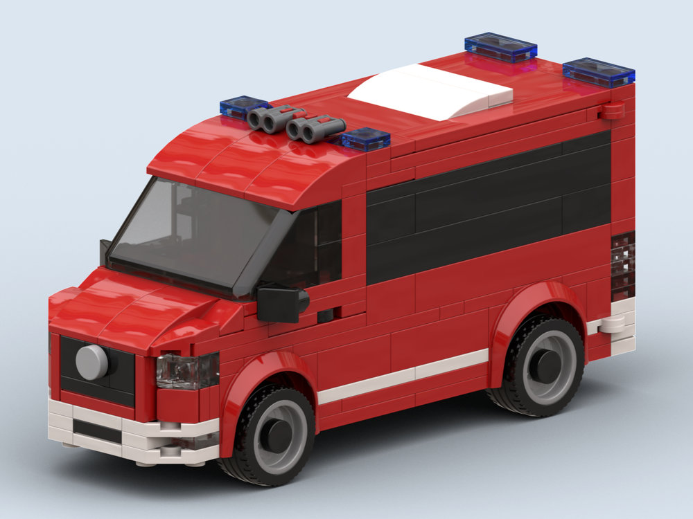LEGO MOC German Fire Command Van by mausbricks | Rebrickable - Build ...