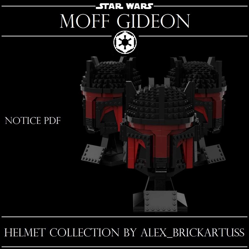 LEGO MOC Helmet Moff Gideon by Alex_BricKartuss | Rebrickable - Build ...