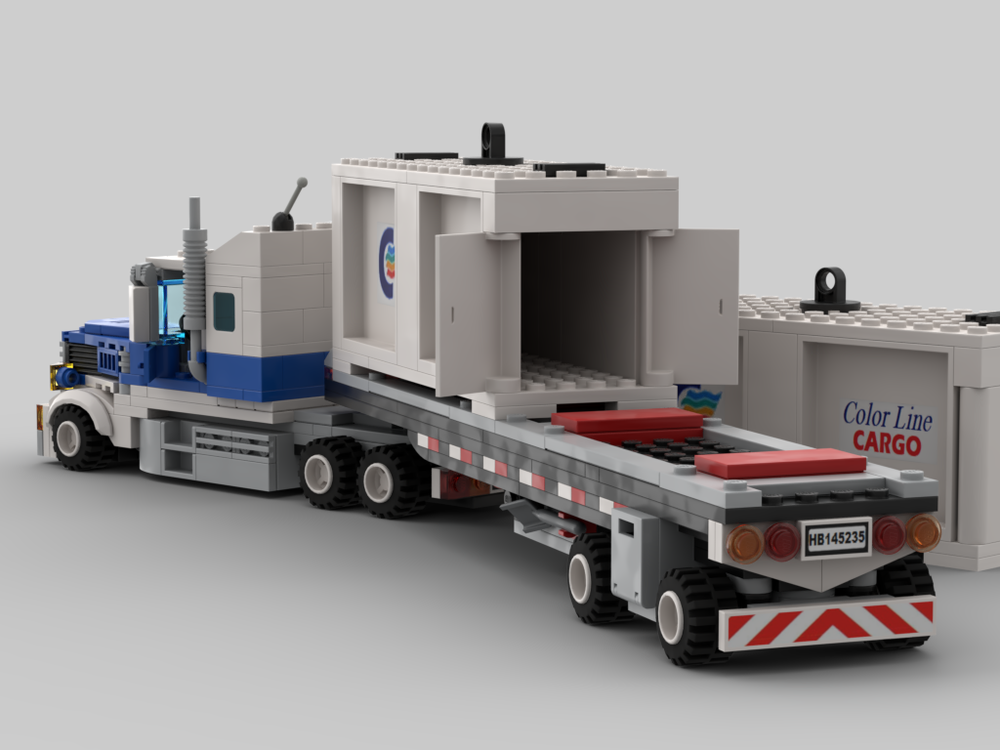 LEGO MOC Color Line Container Lorry by HaulingBricks | Rebrickable ...