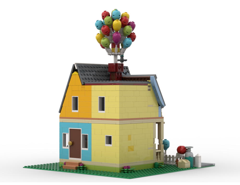 LEGO MOC-145252 Modular Up House by Brick Artisan | Rebrickable - Build ...