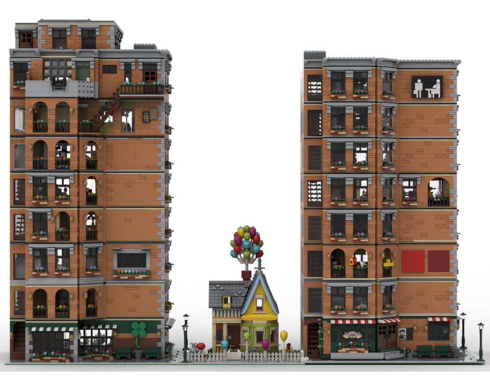 LEGO MOC Modular Up House by Brick Artisan | Rebrickable - Build with LEGO