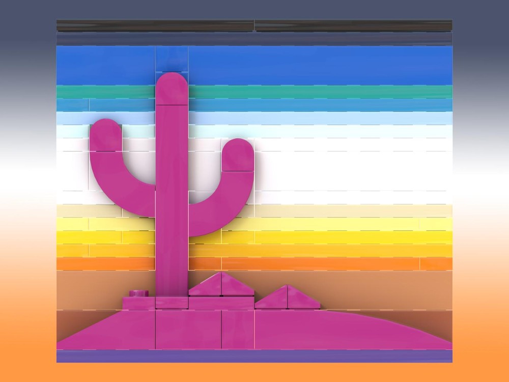 LEGO MOC AZ Sunset Display by Thomus_Bean | Rebrickable - Build with LEGO