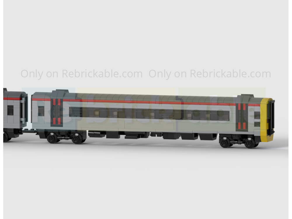 LEGO MOC-145284 4-Wide Class 158 2 Carriage DMU Train In Transport For ...