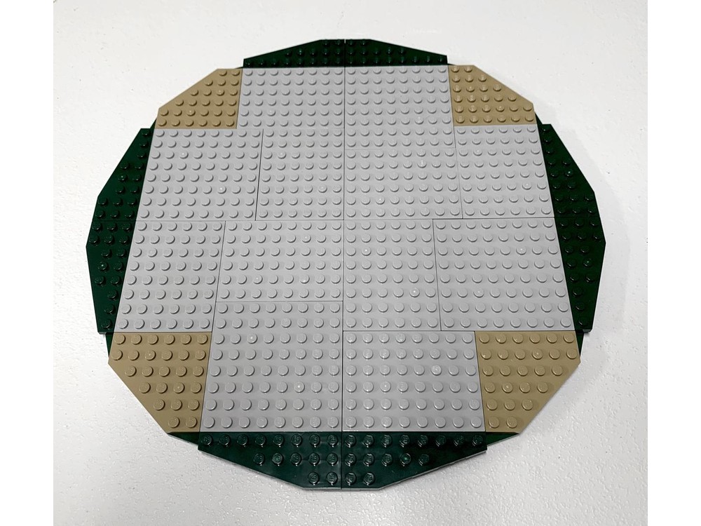 LEGO MOC Round Terrain Base by rykfield | Rebrickable - Build with LEGO