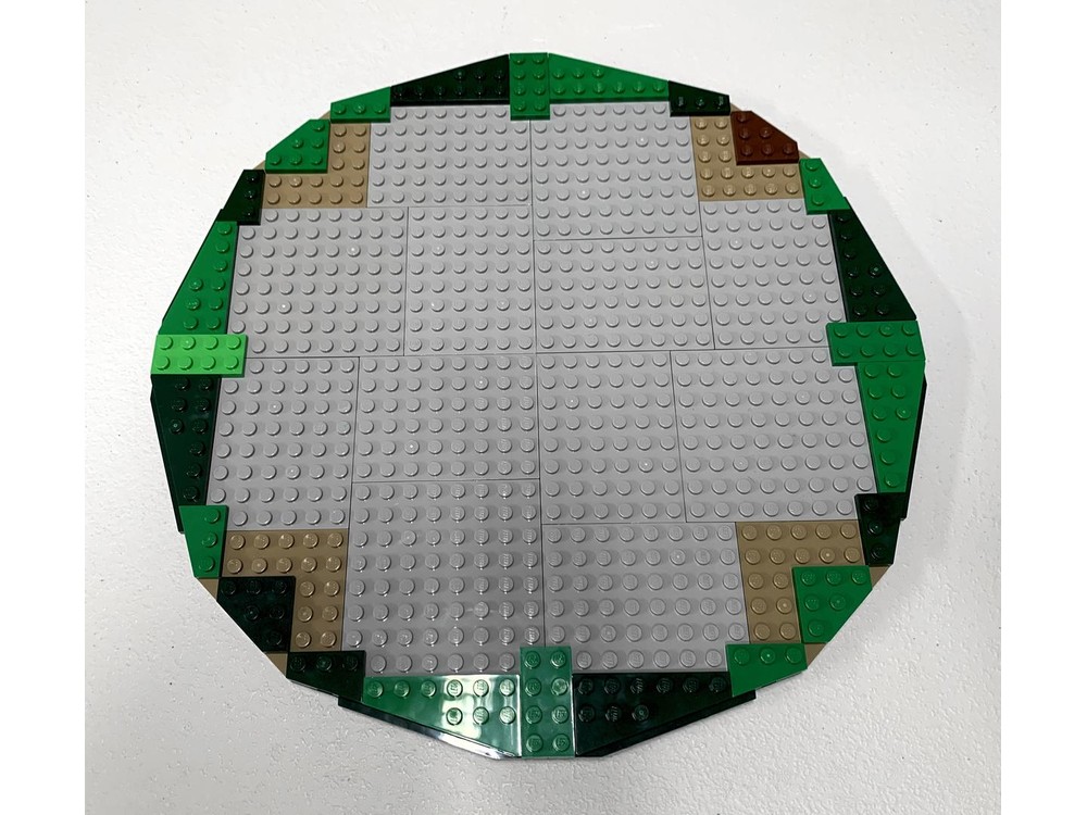 LEGO MOC Round Terrain Base by rykfield | Rebrickable - Build with LEGO