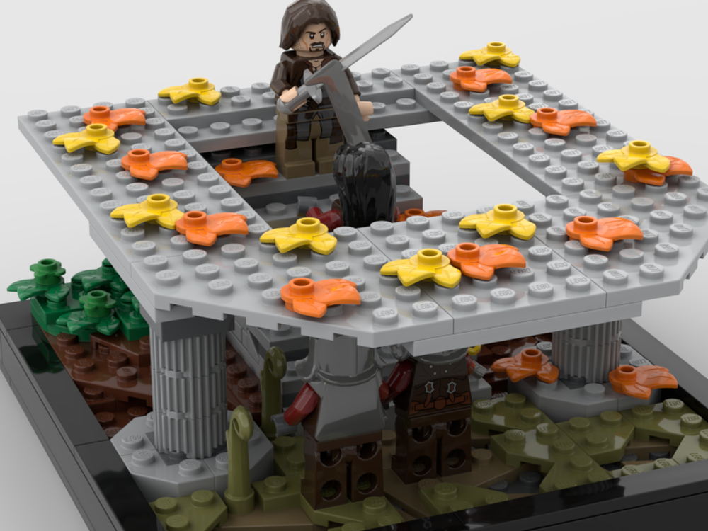LEGO MOC Aragorn Vs Uruk Hai on Amon Hen Diorama MOC by rafgier ...