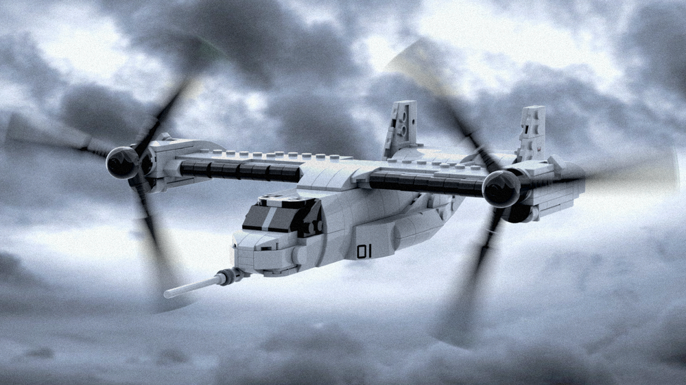 LEGO MOC 1:72 Scale V-22 Osprey by HandSolo99 | Rebrickable - Build with LEGO