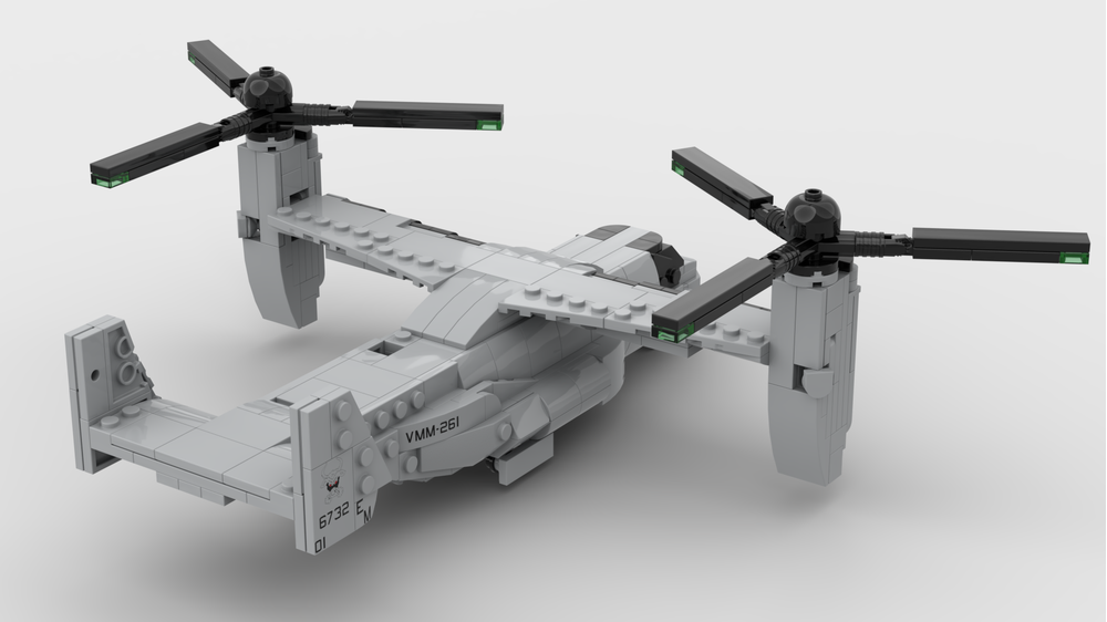 LEGO MOC 1:72 Scale V-22 Osprey by HandSolo99 | Rebrickable - Build ...